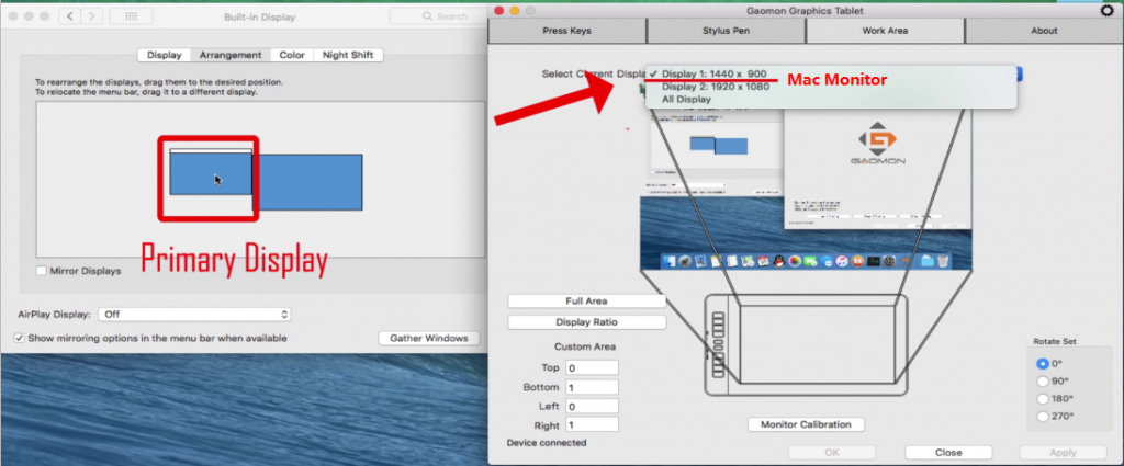 Which Display Is Current Display in the Driver | GAOMON Q&A