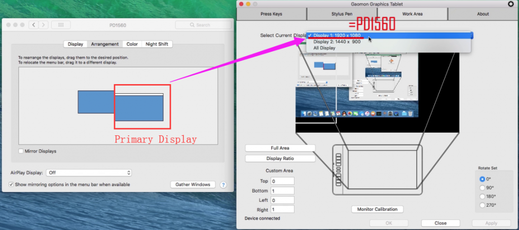 Which Display Is Current Display in the Driver | GAOMON Q&A